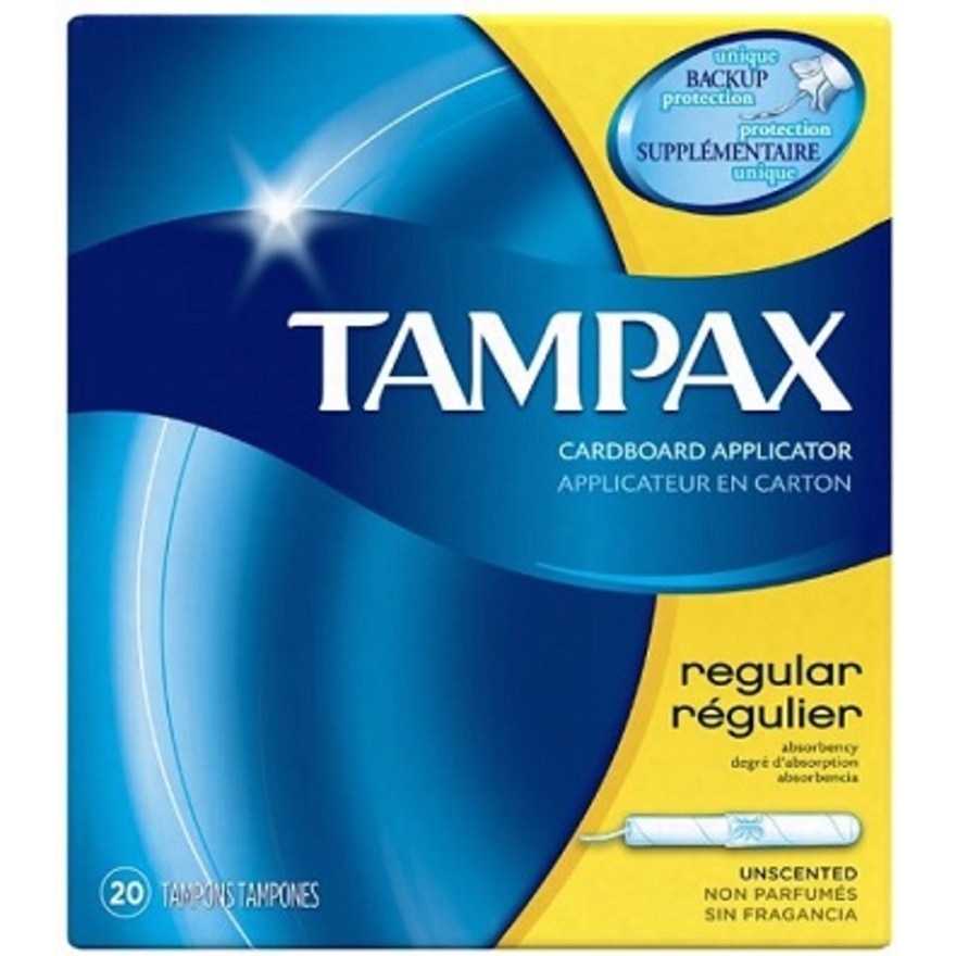 Tampax Cardboard Regular Tampons Unscented 20s Watsons Singapore