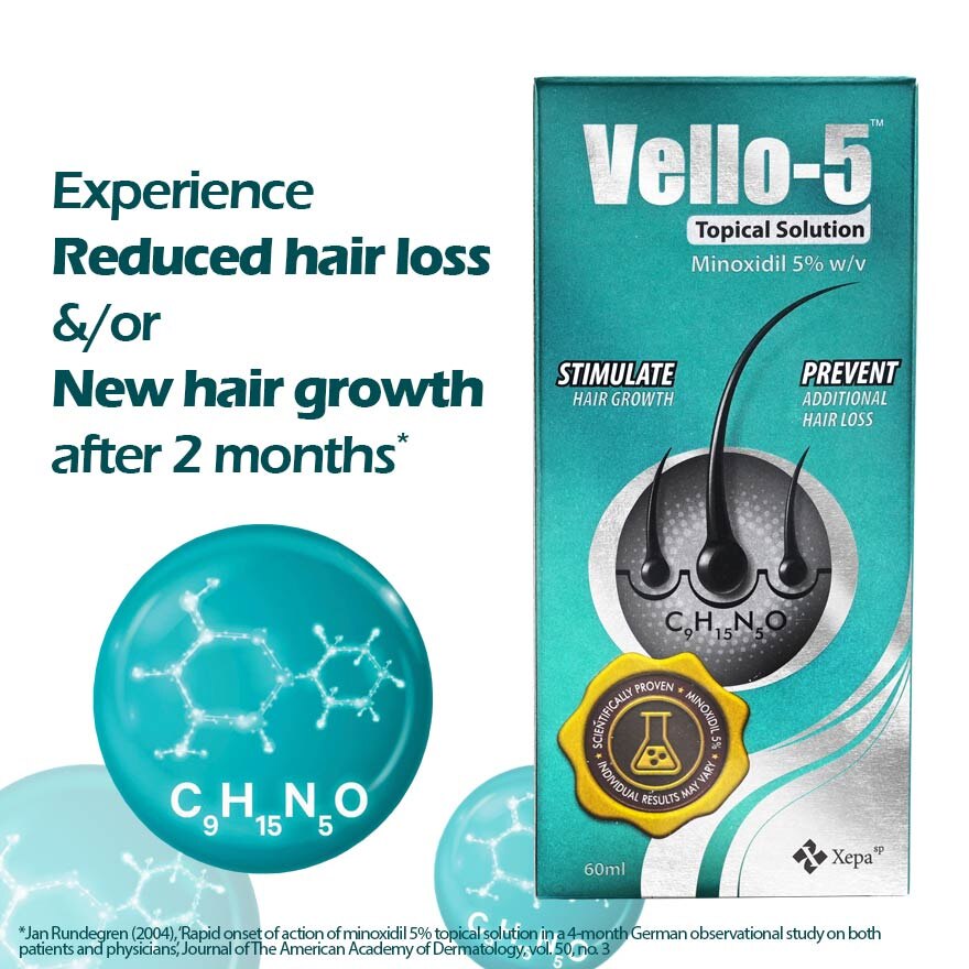 Xepa Soul Vello 5 Topical Solution For Stimulating Hair Growth And