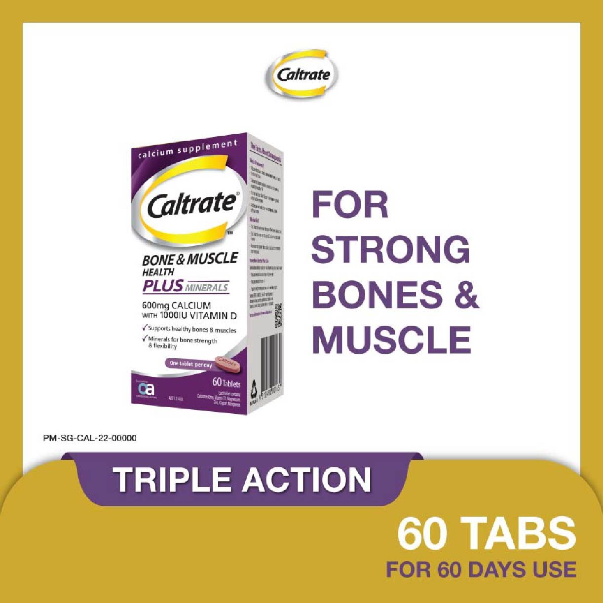 Caltrate Caltrate Bone And Muscle Health Plus Triple Action Calcium