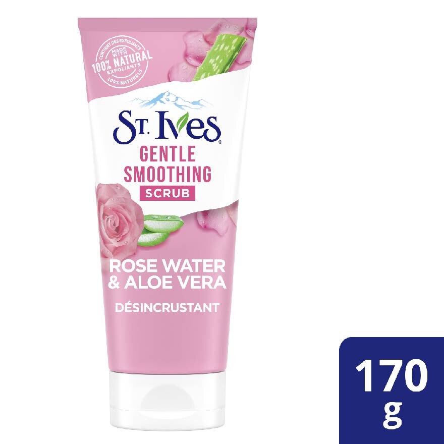 St Ives Rose Water And Aloe Vera Face Scrub Gentle Exfoliates 170g